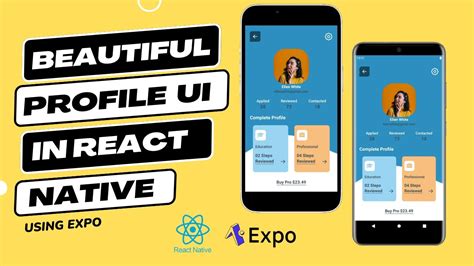 🔴beautiful Profile Screen Ui In React Native Using Expo Beginner Project 🚀 Youtube