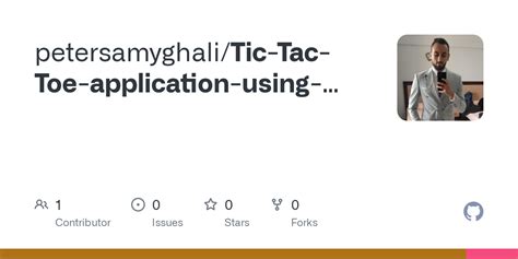 GitHub Petersamyghali Tic Tac Toe Application Using Joystick