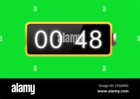 1 Minute Timer Countdown Animation 60 Second To 0 Second Modern Flat