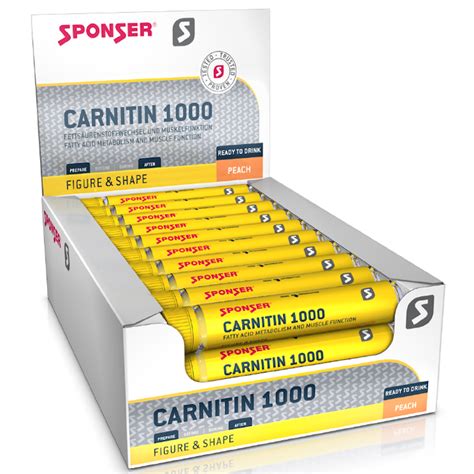 L-Carnitin 1000 ампули | SPONSER® Магазин за Хранителни добавки
