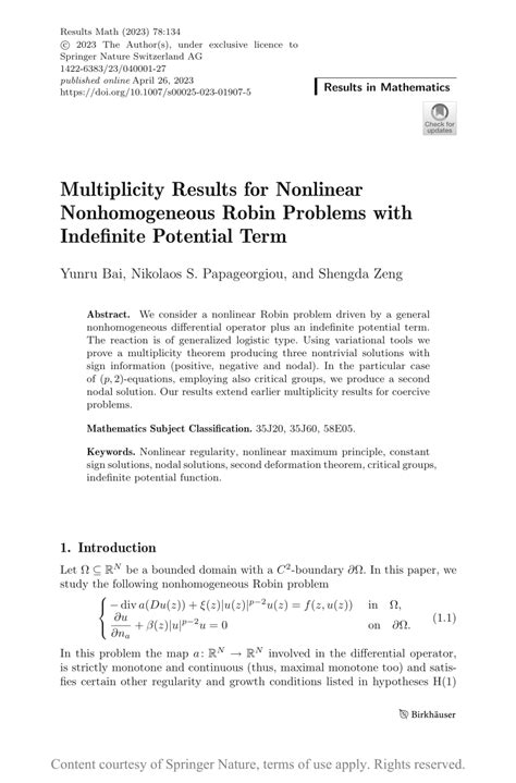 Multiplicity Results For Nonlinear Nonhomogeneous Robin Problems With Indefinite Potential Term