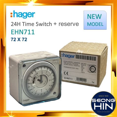 Hager 16a 24hrs Timer Switch Ehn711 Tkk Tk711 Time Switch 24h Timer Eh711 Shopee Malaysia