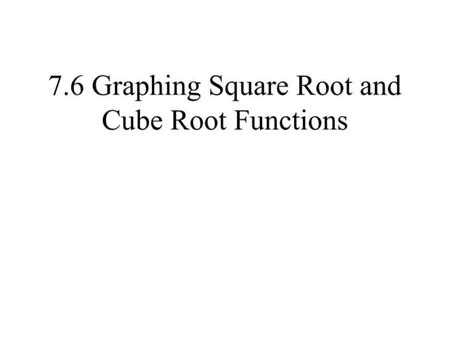 Square Root Functions And Inequalities Pdf