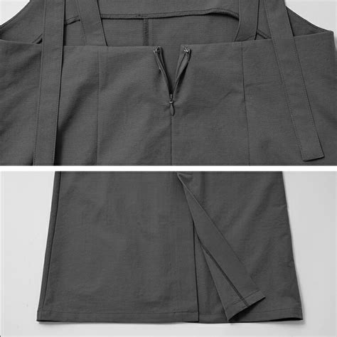 【楽天市場】速乾 Uvカット Iライン ジャンスカ レディース ジャンパースカート ワンピース スリット ファスナー 調整可 ポケット