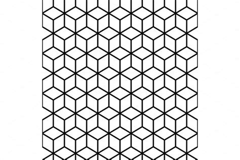 Stylish Geometric Cube Pattern