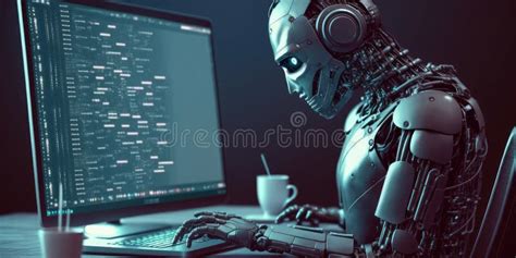 Artificial Intelligence Robot Using Computer Software For Gpt Binary