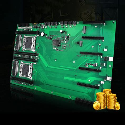 X99 Dual Plus V20 Mining Motherboard Lga 2011 3 V3 V4 Cpu Socket 8 Ddr4