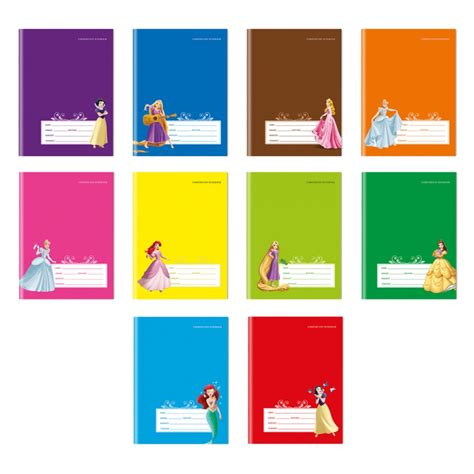 Set Of 10 Orions Disney Princess Color Coding Composition Notebook 80 Leaves For Php370 00