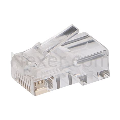 Standard Cat6 Rj45 8p8c Modular Plug 3 Prong
