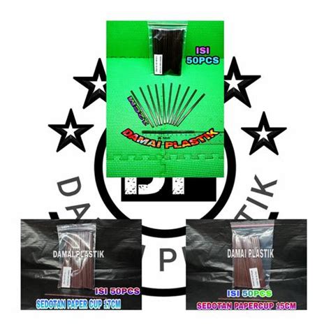 Jual Sedotan Sterrer 12cm 15cm 17cm Sedotan Pipih Sedotan Kopi Coffree Teh Sedotankopi15cm