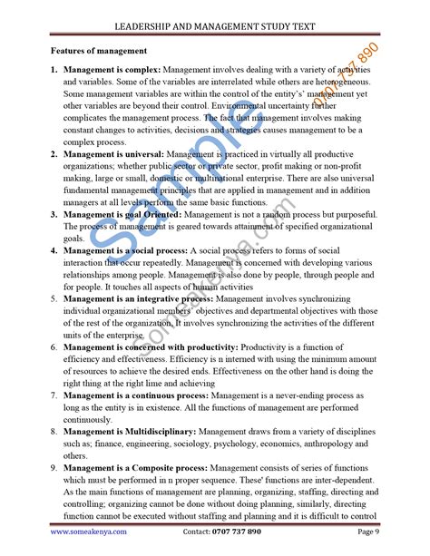 Leadership And Management New Revised Syllabus CPA CCP CIFA KASNEB Notes KASNEB CPA ATD CS