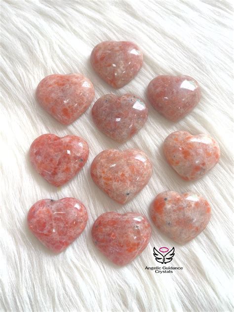 Sunstone Heart Angelic Guidance Crystals