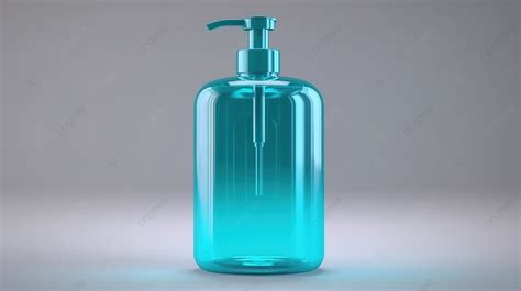 액체 화장품용 펌프 밸브가 장착된 플라스틱 병 패키지의 3d 렌더링 비누 병 샴푸 샴푸 병 배경 일러스트 및 사진 무료