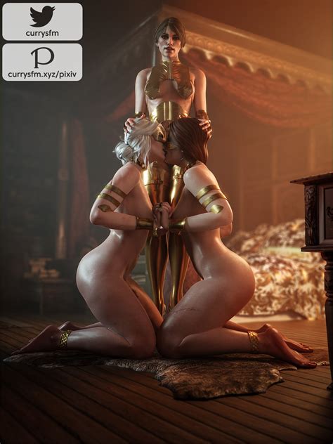 Rule 34 2girls 3d Anna Henrietta Cerys An Craite Ciri Clothed Female Nude Female Currysfm