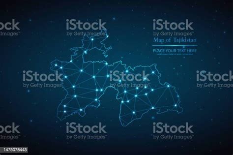 타지키스탄 기하학적 메쉬 다각형 네트워크 라인의 추상지도 0명에 대한 스톡 벡터 아트 및 기타 이미지 0명 3차원 형태