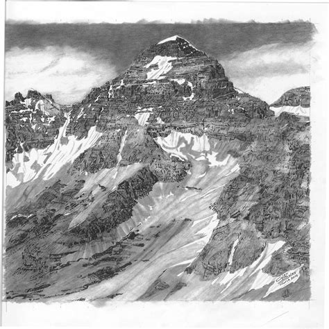 Glen Boles The Alpine Artist Mt Assiniboine South Face