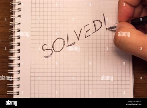 Have Solved Hi Res Stock Photography And Images Alamy