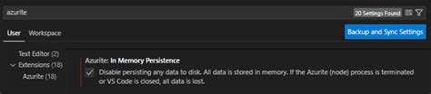 Run Azurite Without Disk Persistence To Simplify Test Clean Up Joel