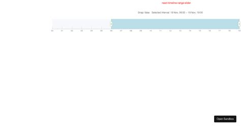 React Time Range Slider Examples Codesandbox