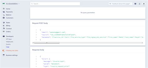 Php Invalid Hash Error In Stripe Passing Metadata To Customer Stripe