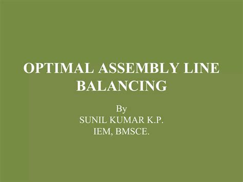 22d2 optimal assembly line balancing222 ppt