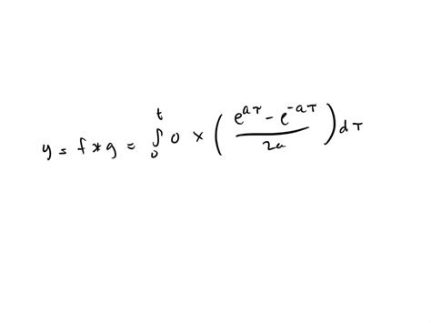Solvedapply The Convolution Theorem To Derive The Indicated Solution Xt Of The Given