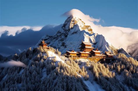 美丽圣洁的雪山高清图片下载 正版图片600181756 摄图网