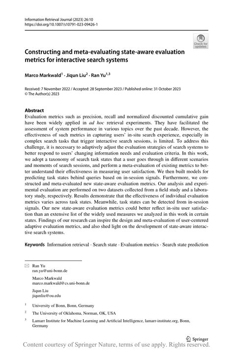 Pdf Constructing And Meta Evaluating State Aware Evaluation Metrics