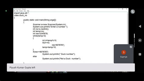 duck number harsh number palindrom number in java with full
