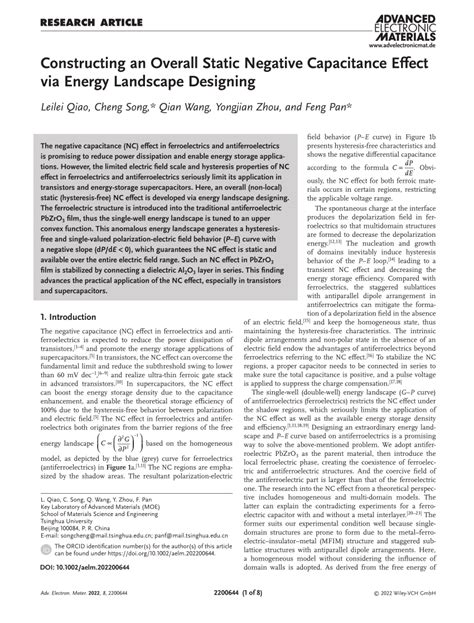 Constructing An Overall Static Negative Capacitance Effect Via Energy
