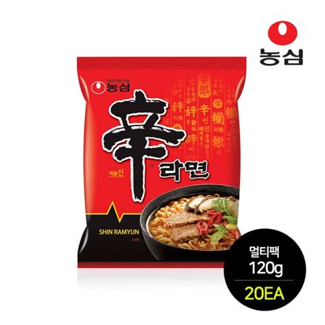 농심 신라면 120g X 20입 1박스 홈플러스 택배배송