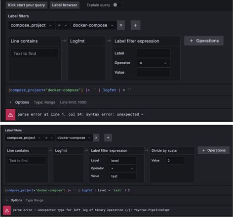 Loki Tell The User When A Query Builder Query Is Not Valid · Issue 65376 · Grafanagrafana