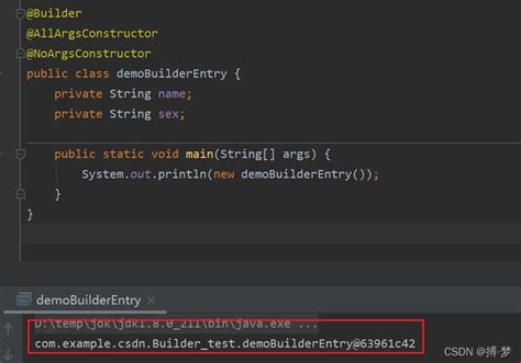 使用builder导致的无法创建无参构造方法builder导致无参构造 Csdn博客