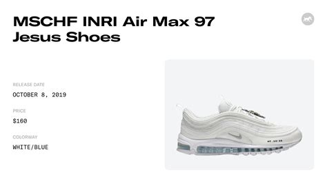 MSCHF INRI Air Max 97 Jesus Shoes - 921826-101-JESUS