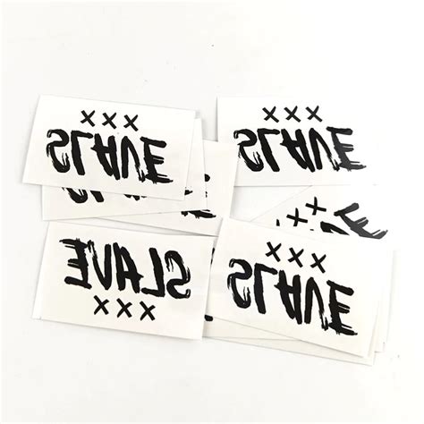 Temporary Slave Tattoos