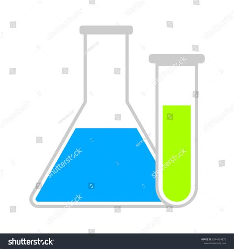 Vector Science Lab Flask Chemical Laboratory Stock Vector Royalty Free