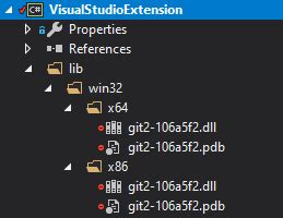 C Libgit Sharp Dllnotfoundexception Unable To Load Dll Git A F Stack Overflow