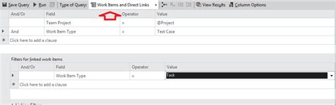Tfs Query To Retrieve A Particular Type Of Workitems That Is Linked