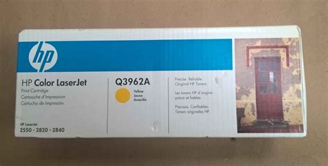 NEW HP Q3962A Yellow Genuine Toner Cartridge New Sealed 2550/2820/2840 OEM