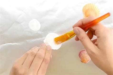 آموزش ساخت کاردستی آدم برفی با صدف