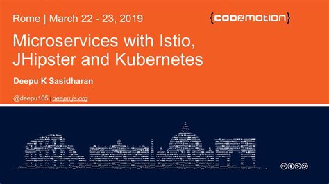 Microservices With Istio Jhipster And Kubernetes Speaker Deck