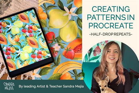 Creating Patterns In Procreate Half Drop Repeats Design Cuts