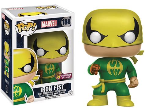 Funko Marvel Iron Fist Pop Marvel Iron Fist Classic Exclusive Vinyl Bobble Head 188 Green