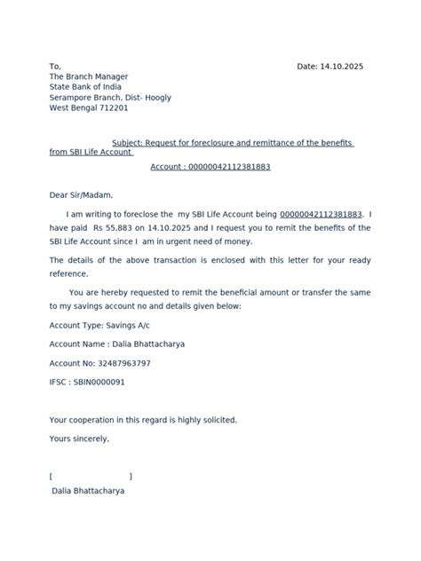 Remittance Letter Pdf