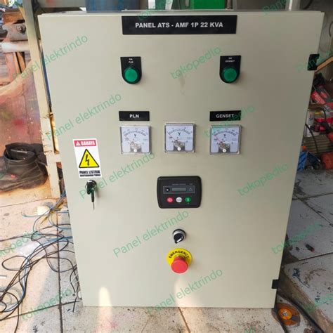 Jual Panel Ats Amf 1 Phase 22 Kva Mcb Pembagi Ke Instalasi Shopee