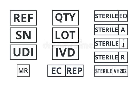 Medical Device Labeling Symbols Stock Illustrations 3 Medical Device Labeling Symbols Stock