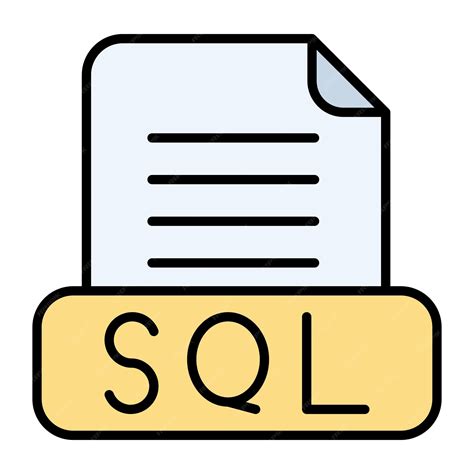 Premium Vector Sql File Flat Illustration Premium Vector Sql File Flat Illustration