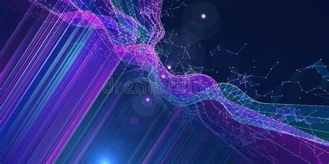 Abstract Background Contain Wavy Grid In Chaotic Web In Dark Big Data
