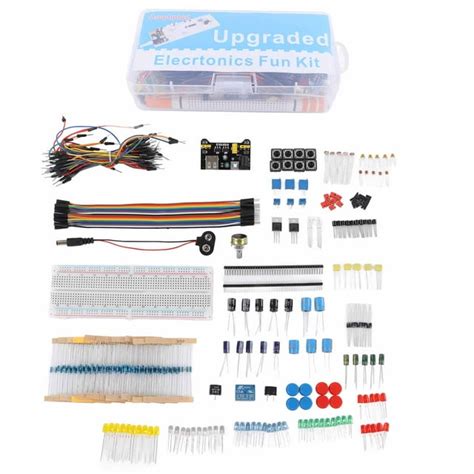 Yanmaoyi Electronics Component Kit Starter Fun Assortment 830 Tie Points Breadboard Resistor