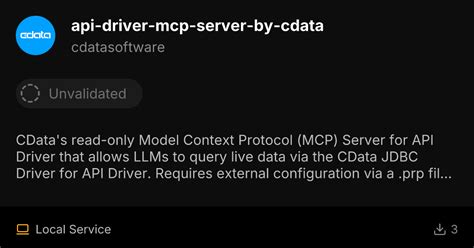 Api Driver Mcp Server By Cdata Mcp Lobehub